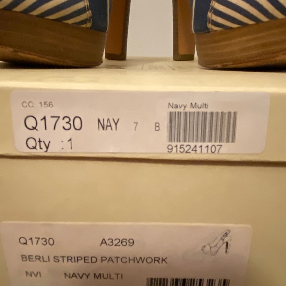 Coach | Shoes | Coach Navy Stripped Shoes | Poshmark